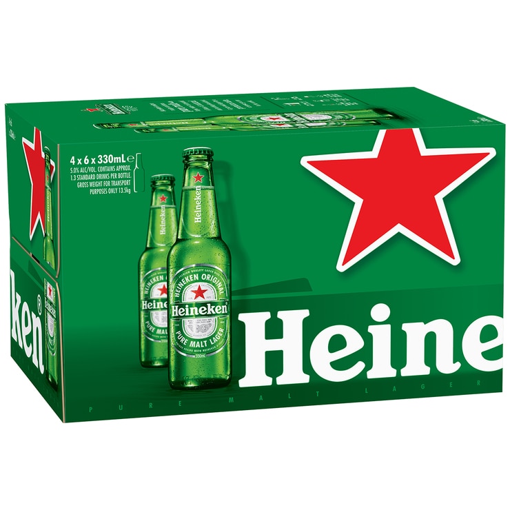 Heineken Lager Bottles 24 x 330mL | Costco Australia