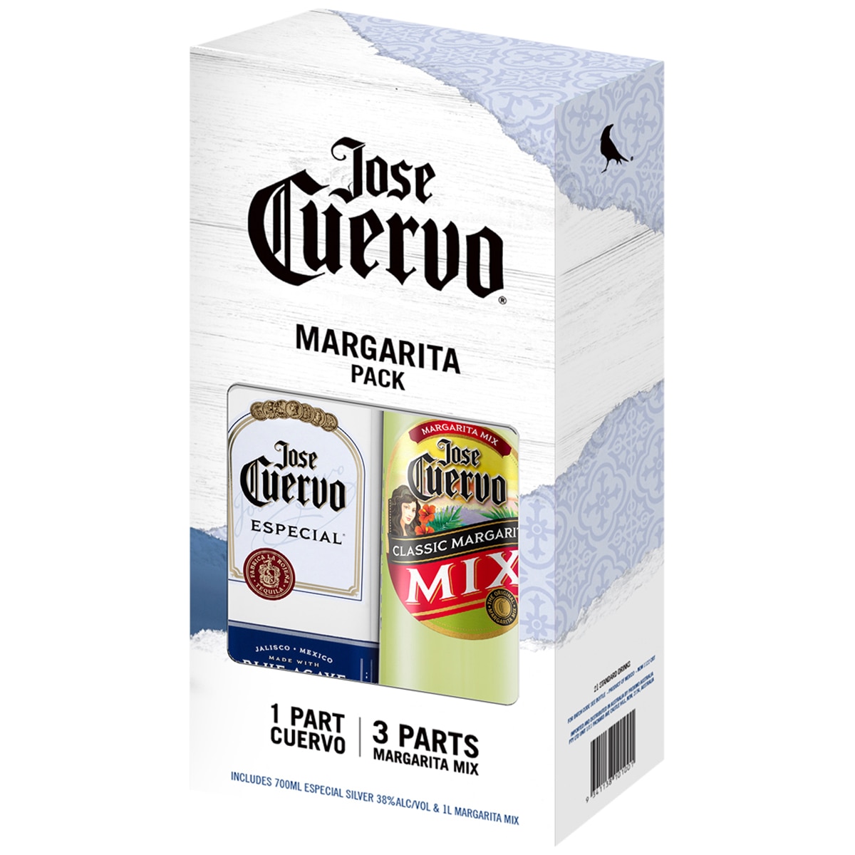 Jose Cuervo Margarita Pack with Silver Tequila 700ml and Margarita...