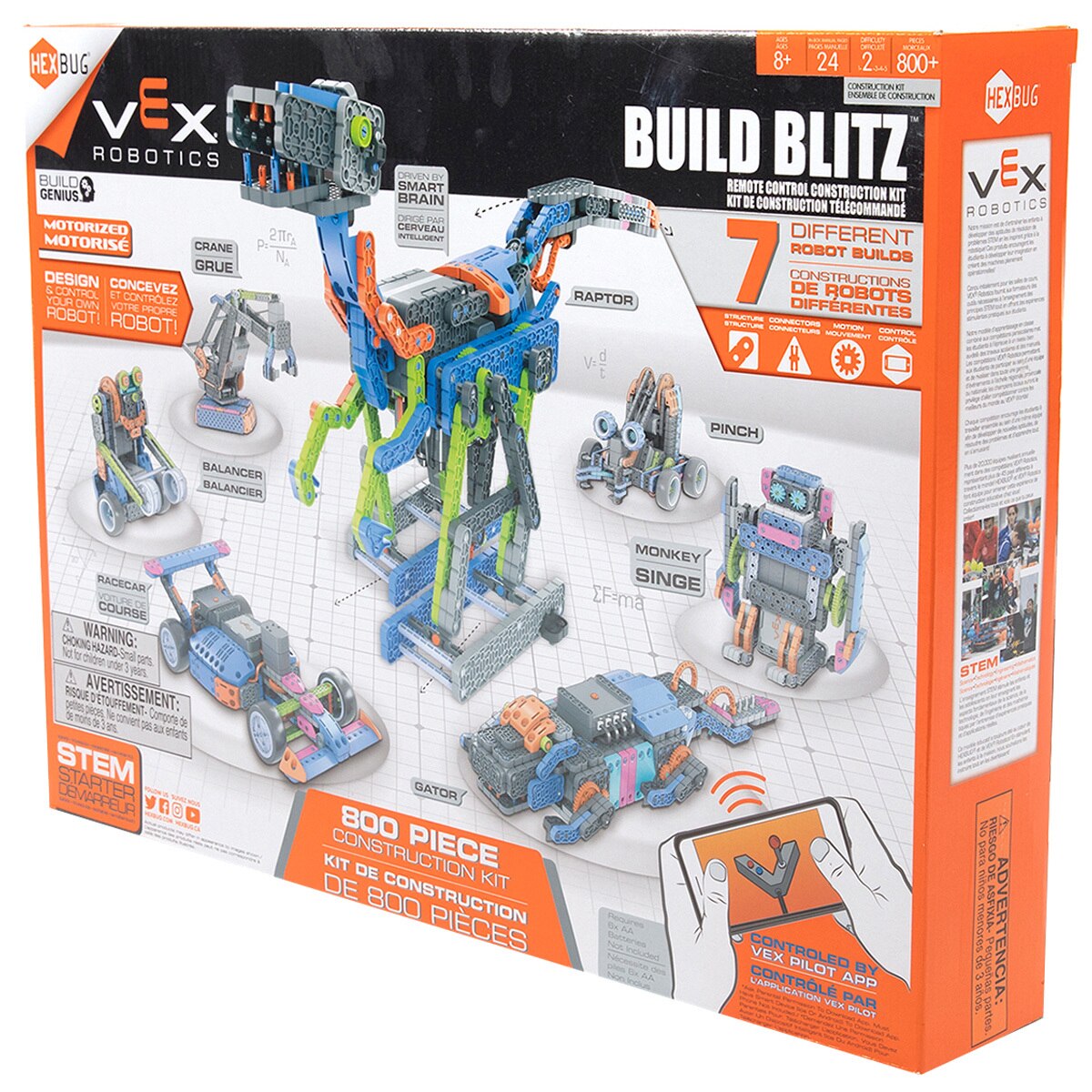 Hexbug VEX Build Blitz 7 Robot Remote Control Construction Kit | Costco ...