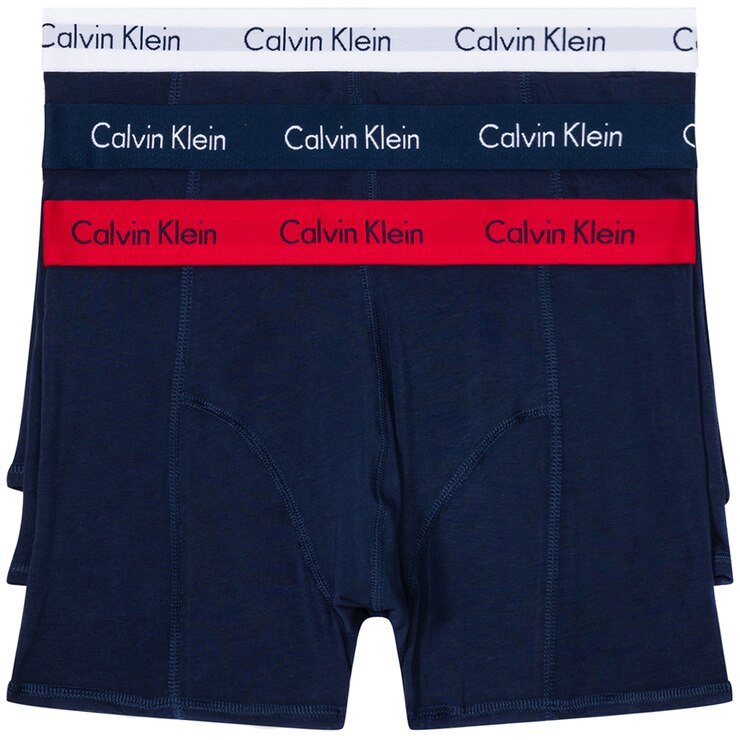 Calvin Klein Men's Trunks 3pk Blue with Multi Band | Costco Australia