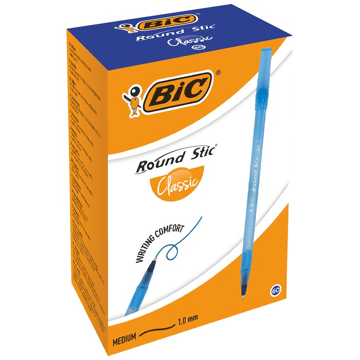 Bic Round Stic Pens Black & Blue 2 x 60pk | Costco Australia
