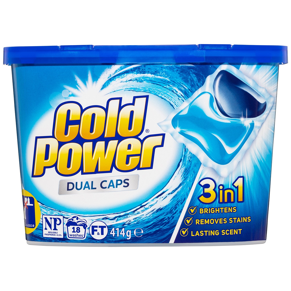 Cold Power 3-in-1 Laundry Pacs 8 x 18pk | Costco Australia