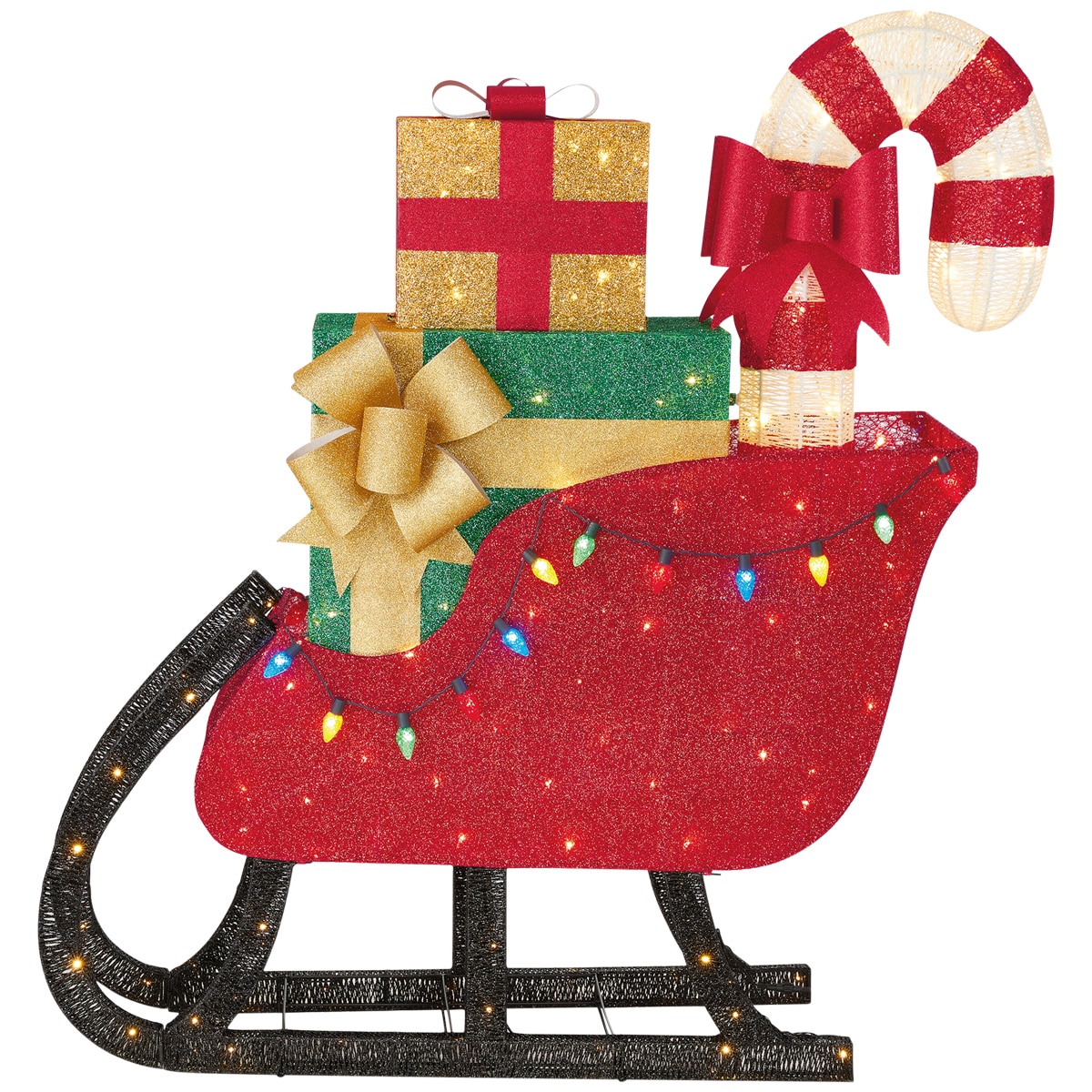 Glitter String Sleigh with 200 LED Lights 1.55m | Costco ...
