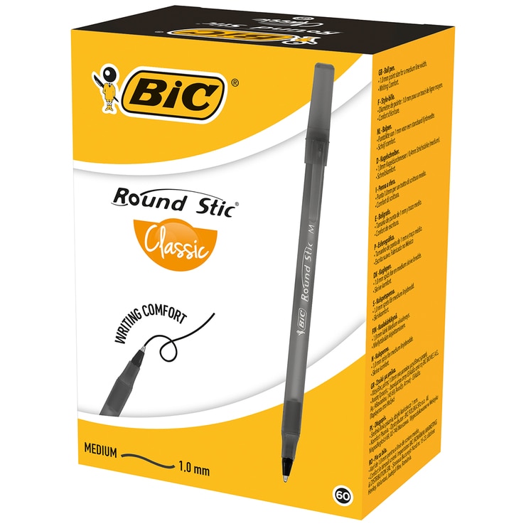 Bic Round Stic Pens Black & Blue 2 x 60pk | Costco Australia