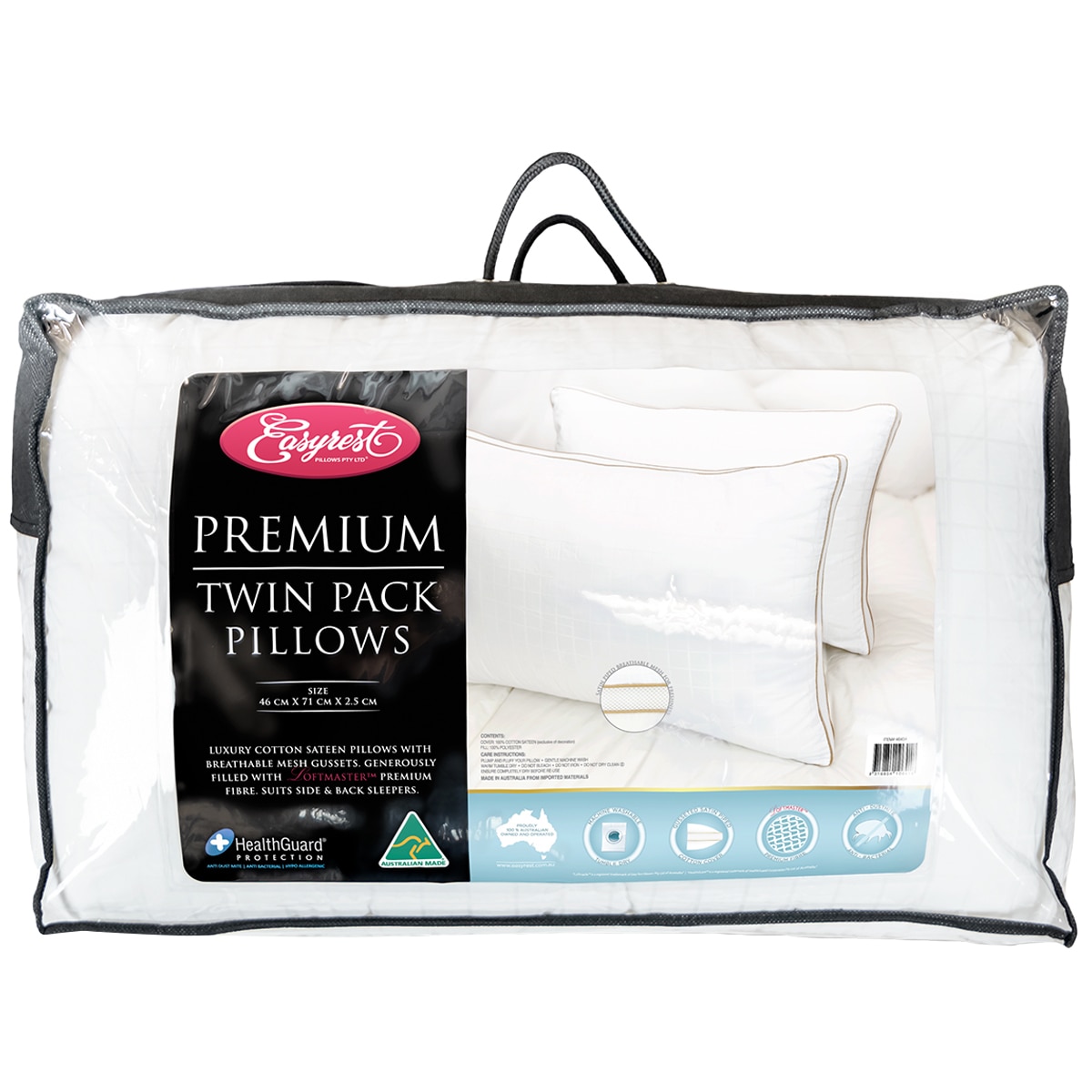 Easyrest Premium Gusseted 2pk Pillow Costco Australia easyrest-premium-gusseted-2pk-pillow-costco-australia