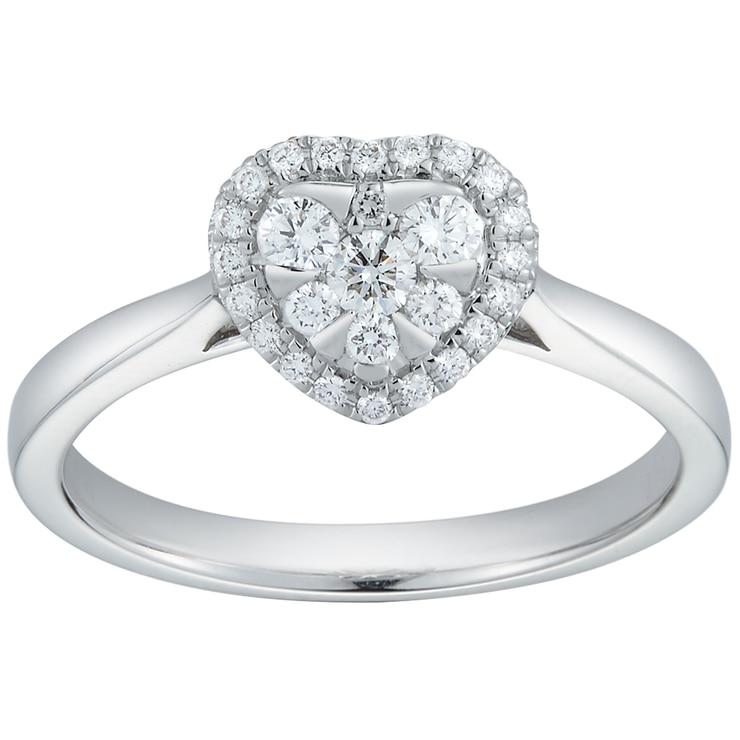 Round Brilliant 0.34ctw 18KT White Gold Diamond Ring | Costco Australia