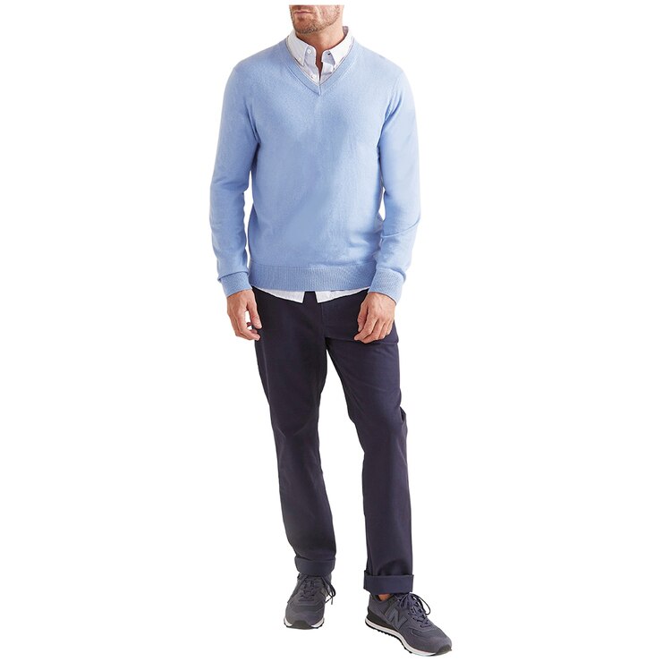 Sportscraft Men's Double V Neck Knit Sweater Capsian | Costco Australia