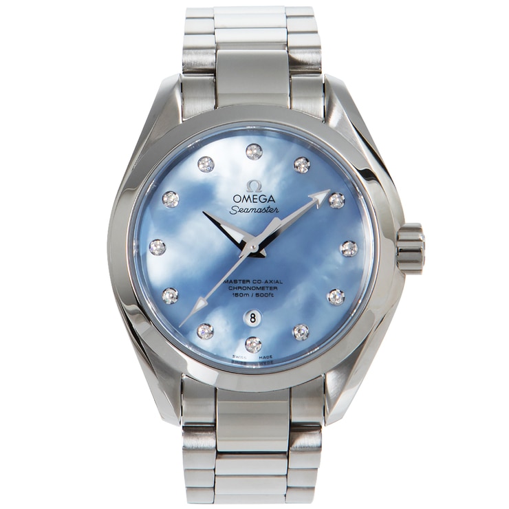 Omega Aqua Terra Ladies Master Co-Axial Ladies Watch 23110342057002 ...