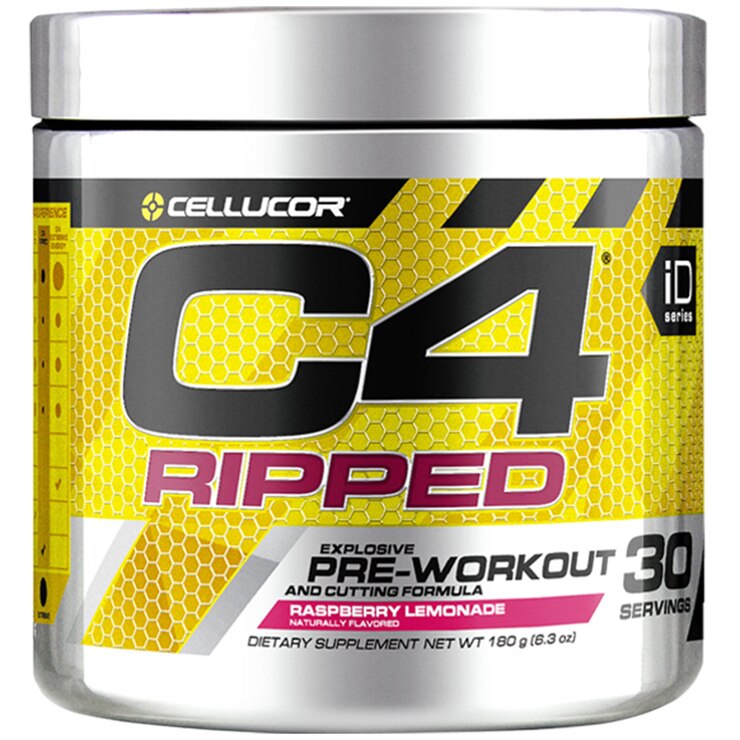 Cellucor C4 Ripped Pre-Workout Raspberry Lemonade 2 x 180g | Costco ...