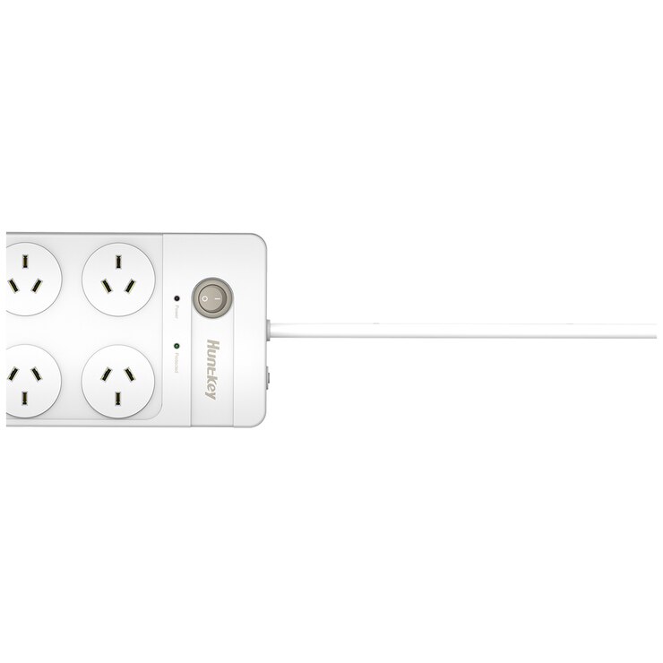 Huntkey Powerboard with 6 Sockets & 2 USB Ports Twin Pack | Costco ...