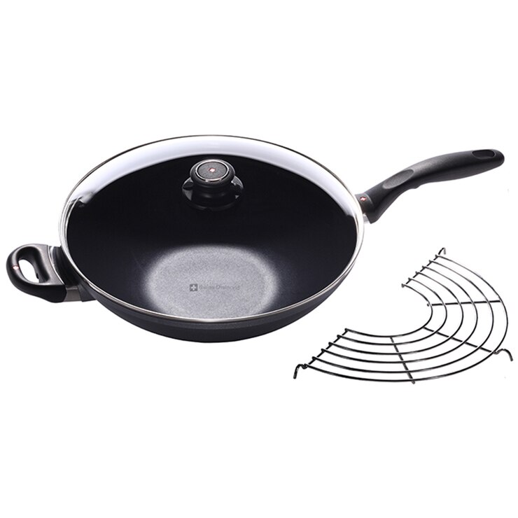 Swiss Diamond 32cm Wok with Vented Lid | Costco Australia