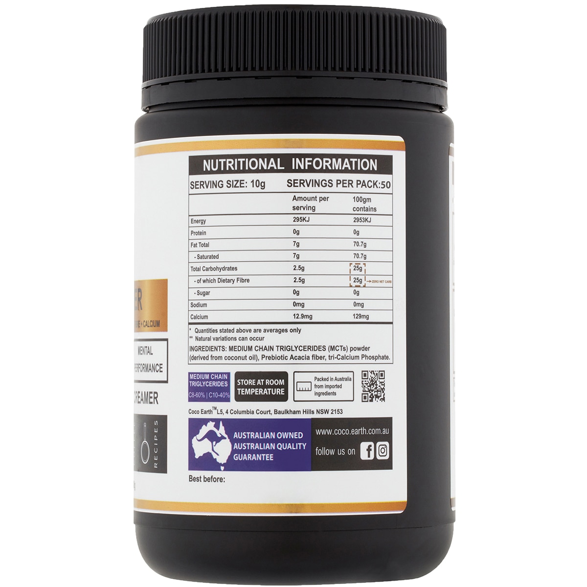 COCO Earth MCT Powder 500g | Costco Australia