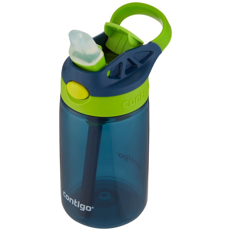 Contigo Kids' Gizmo Water Bottles 3 x 414ml Green, Blue & Navy | Costco ...
