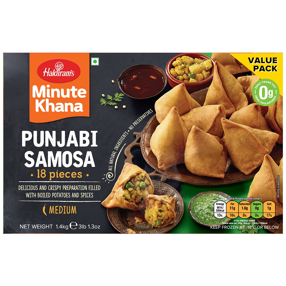 Haldirams Punjabi Samosa 18pc 1.4kg | Costco Australia