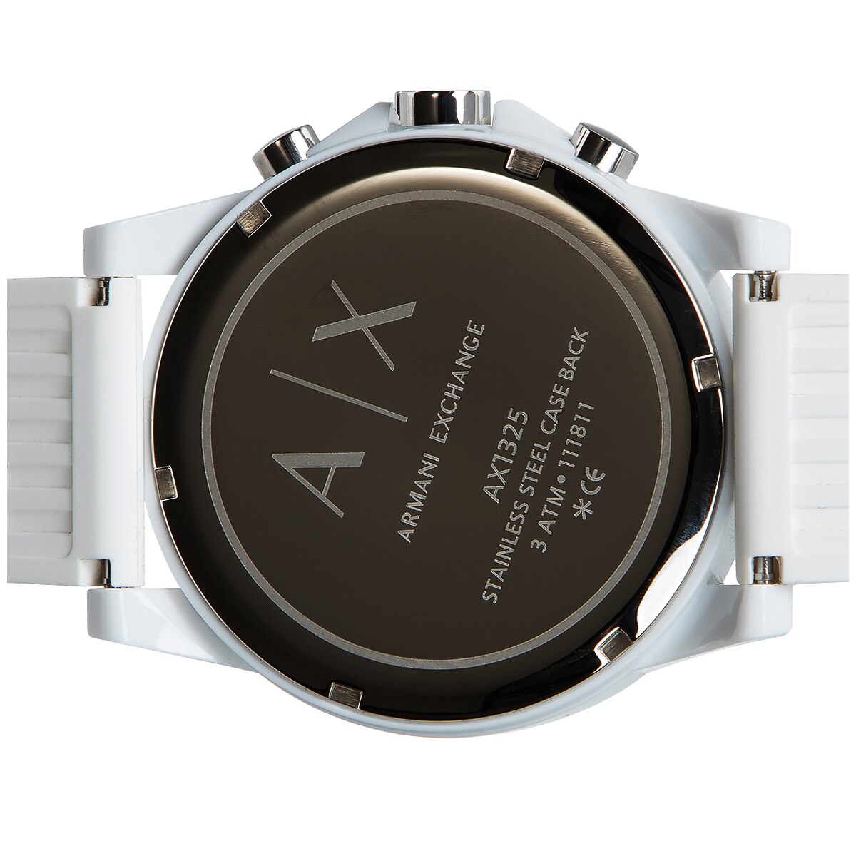 Armani Exchange White Nylon with Silicone Strap Men's Watch AX1325 ...