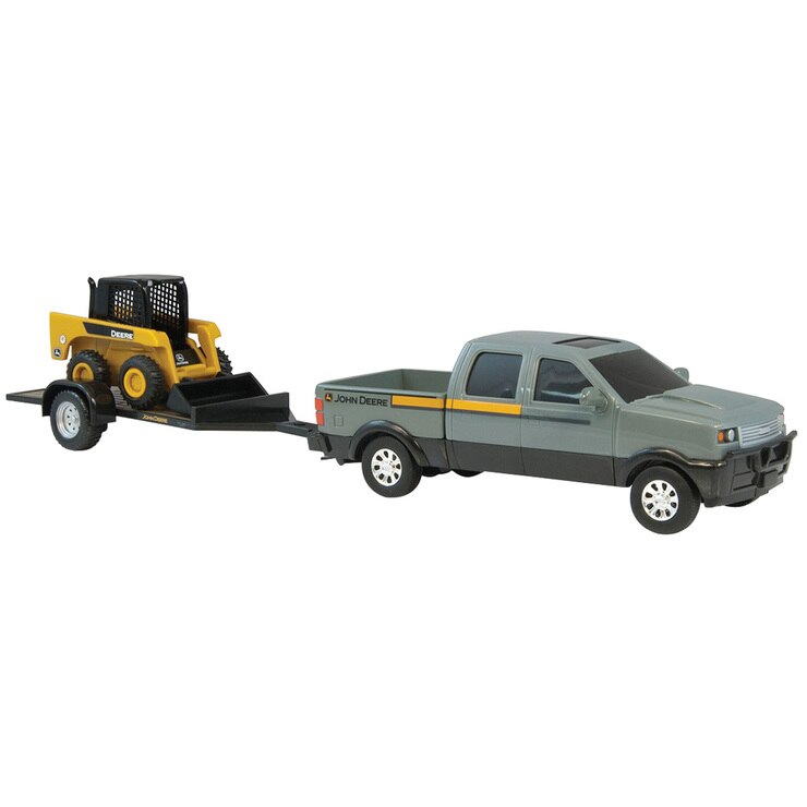20cm John Deere Assorted Mega Hauling Set Grey Pickup With Skid Steer ...