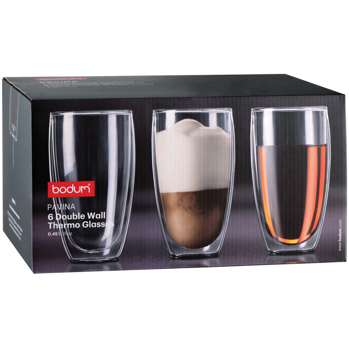 Bodum Pavina Double Wall Glasses 6 x 450ml | Costco Australia