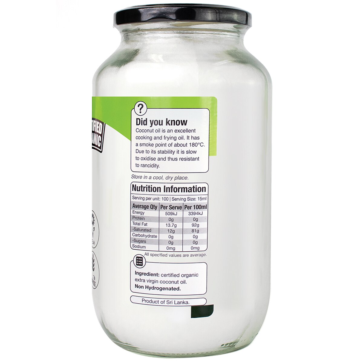 Absolute Organic Organic Extra Virgin Coconut Oil 1.5L | Costco Australia
