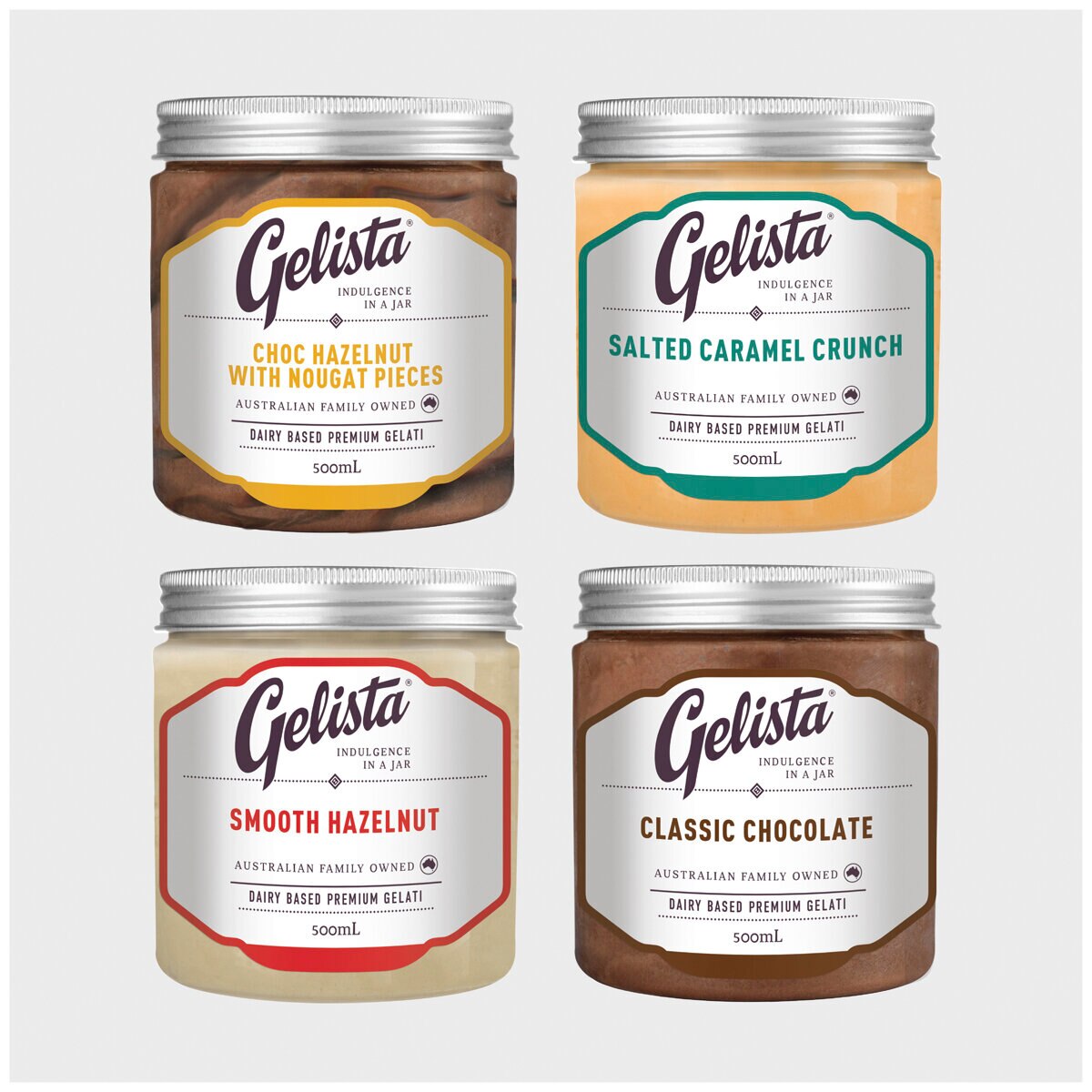 Gelista Gelati Party Pack 4 x 500ml | Costco Australia
